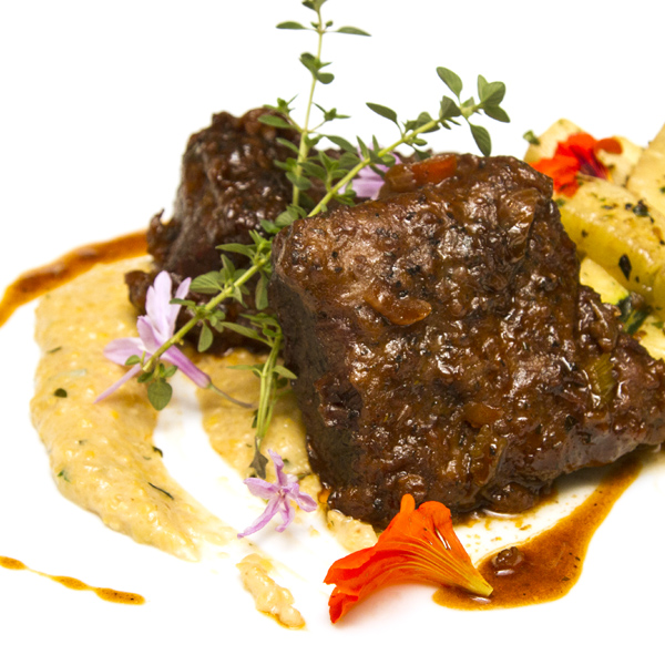 Piedmontese.com | Coffee-Braised Short Ribs With Gorgonzola Polenta Recipe